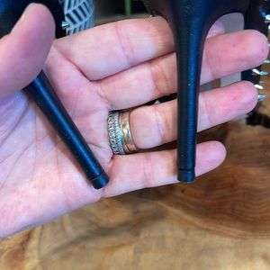 Sam Edelman | Shoes | Sam Edelman Black Leather Spiked Studded Heels ...